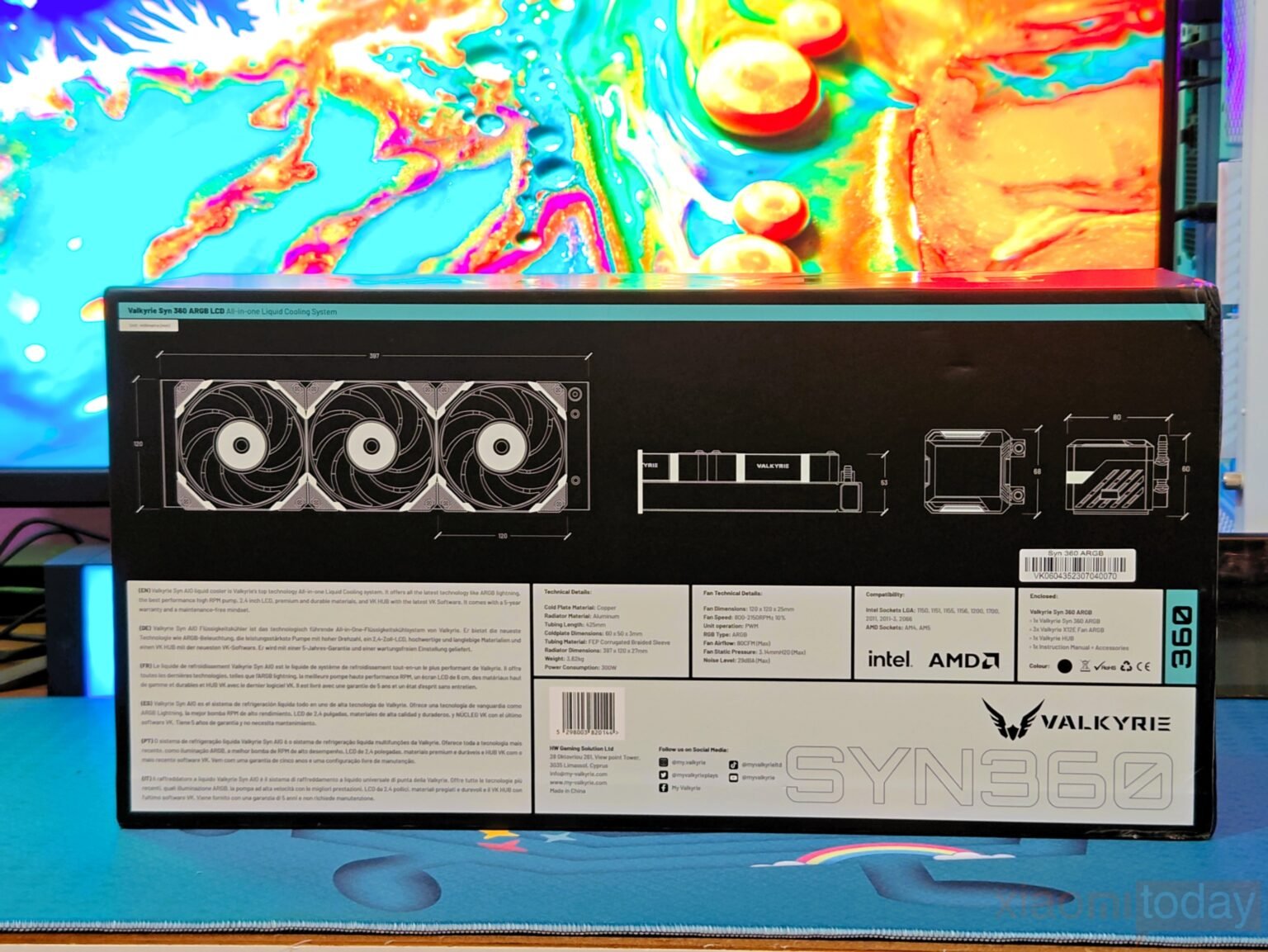 Valkyrie SYN 360 Review: AIO Liquid Cooler with 2.4" LCD Screen ...
