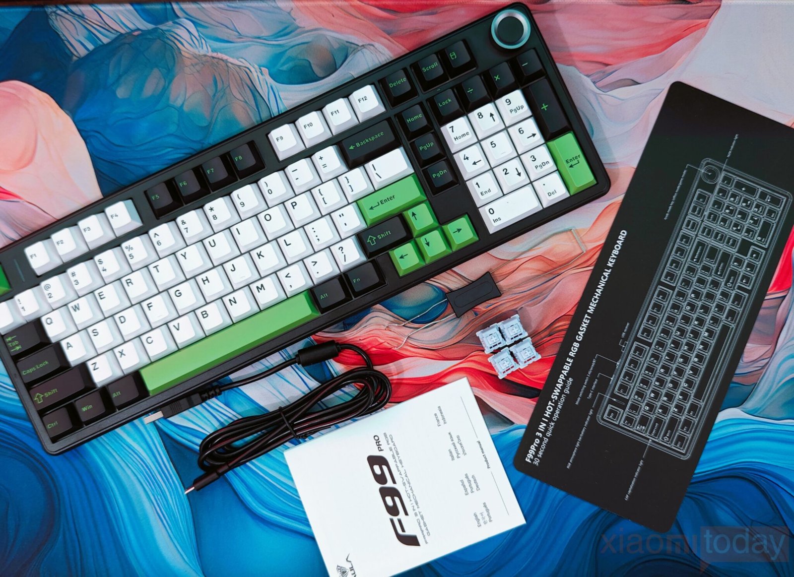 AULA F99 Pro Review - Tri-Mode Mechanical Keyboard with Knob and ...