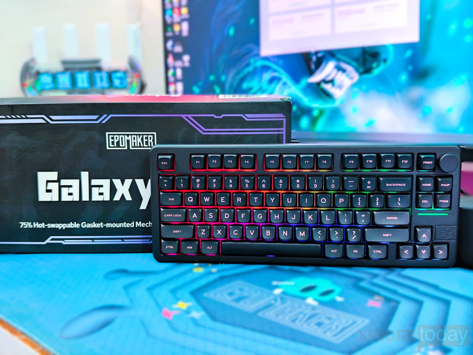 EPOMAKER Galaxy70 75% Aluminum Mechanical Keyboard Review - XiaomiToday