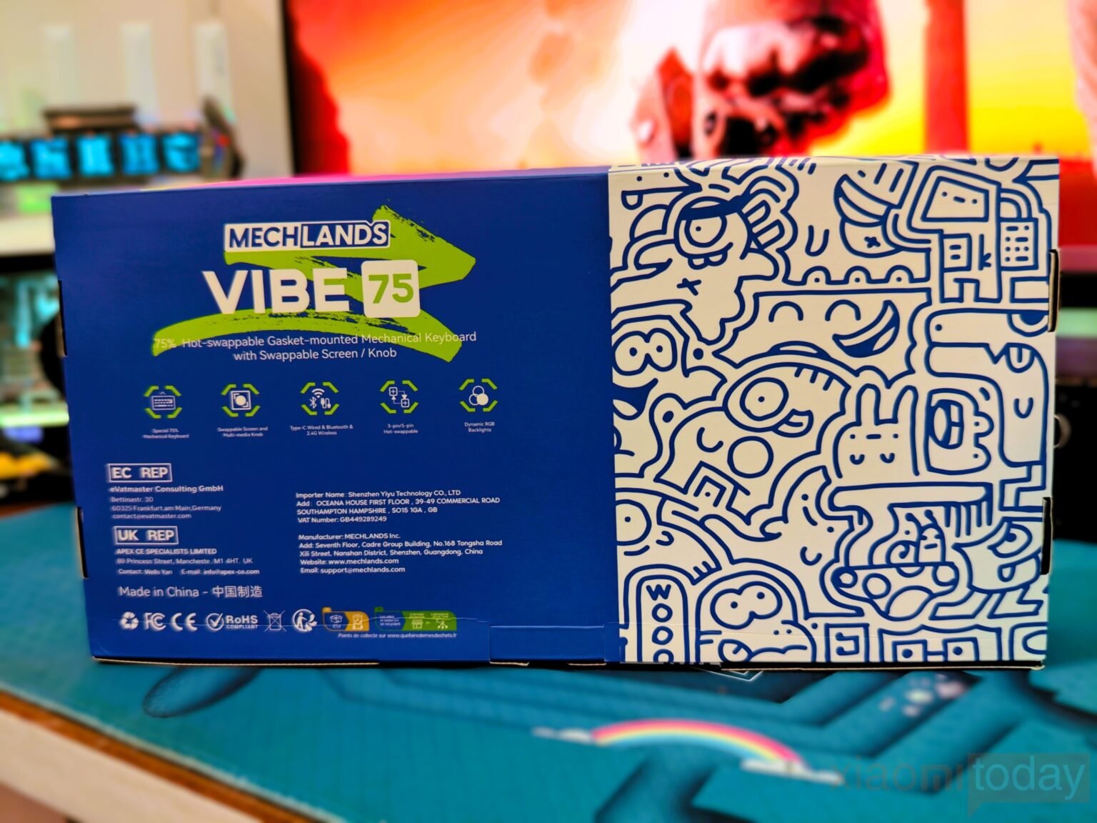 MechLands Vibe75 Keyboard Review - Interchangeable Screen and Knob ...