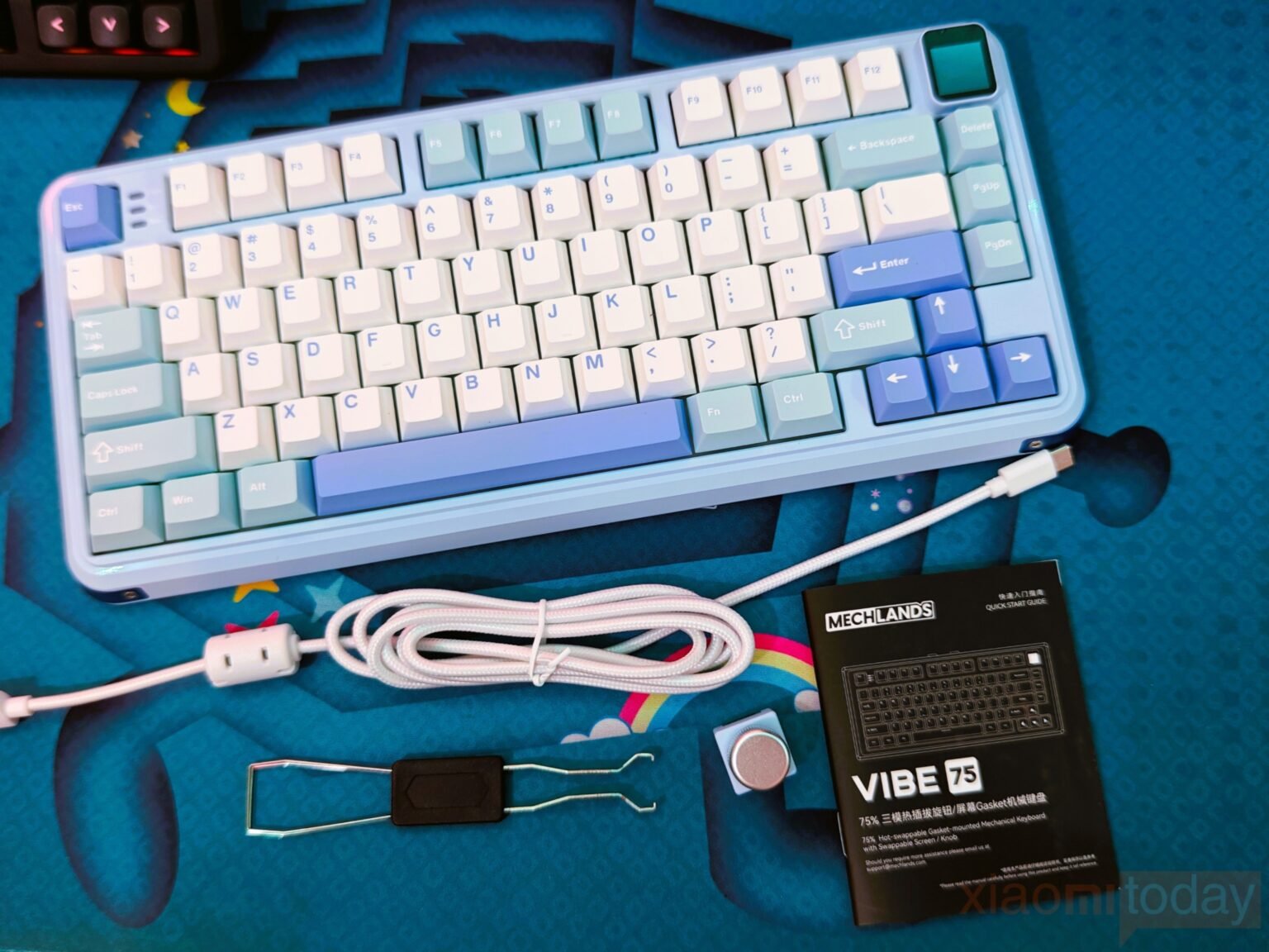 MechLands Vibe75 Keyboard Review - Interchangeable Screen and Knob ...