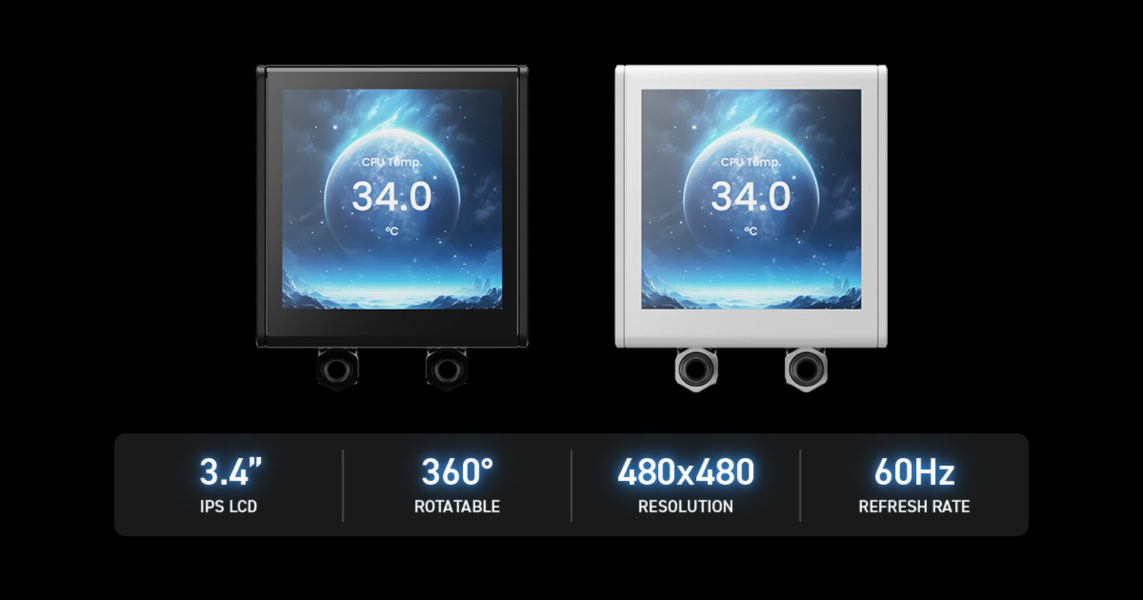 GAMDIAS Launches CHIONE P5 Series Liquid Cooler with Advanced LCD ...