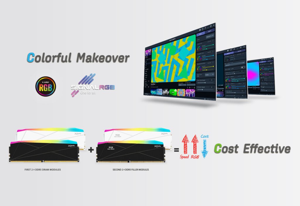 v-color Unveils SCC O CUDIMM RGB Filler Kit with Speeds Up to 8800MT/s ...