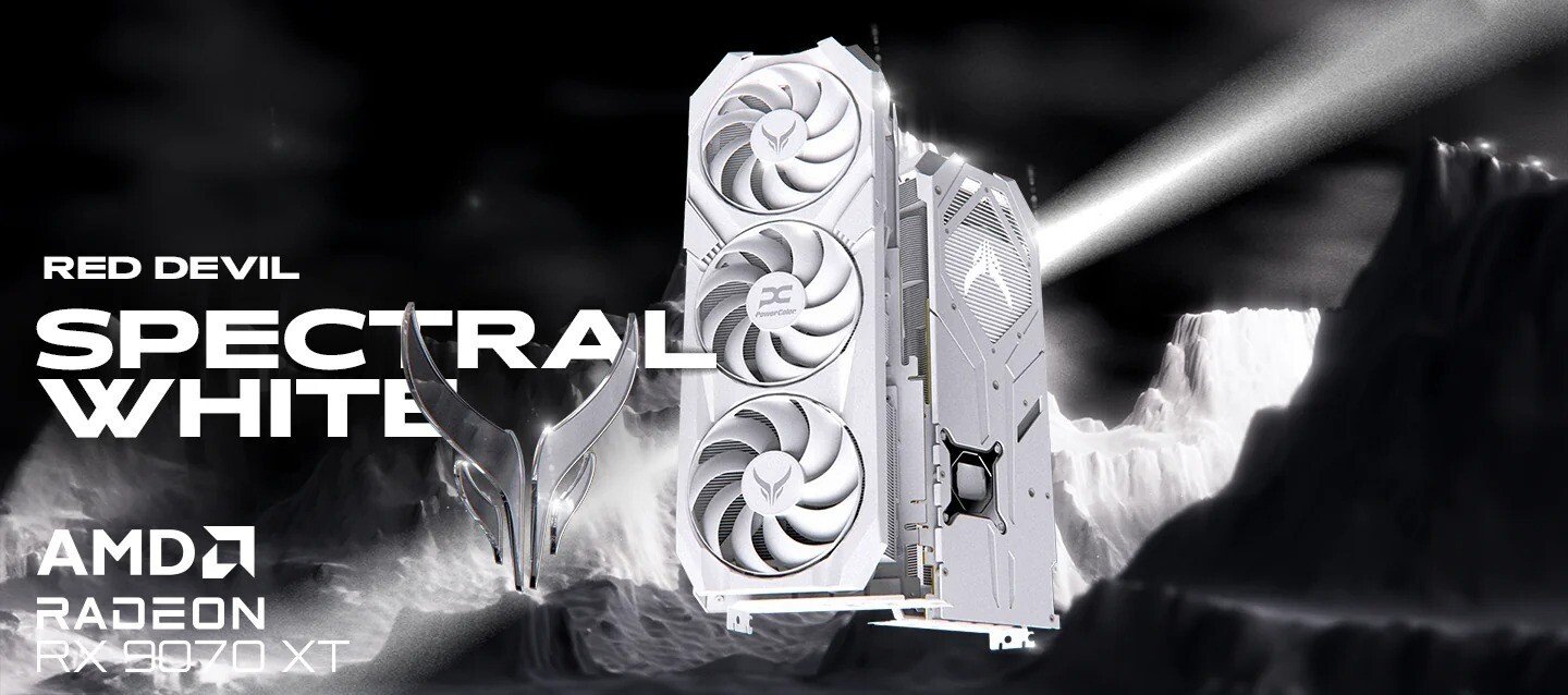 PowerColor Unveils Red Devil Spectral White AMD Radeon RX 9070 XT 16 GB ...