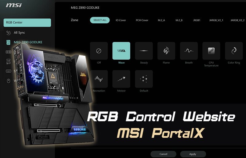 MSI Introduces PortalX: A Browser-Based RGB Lighting Control Platform ...