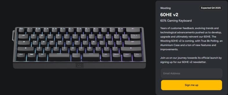 Wooting Announces 60HE v2 with Improved Build and New Lekker Tikken ...