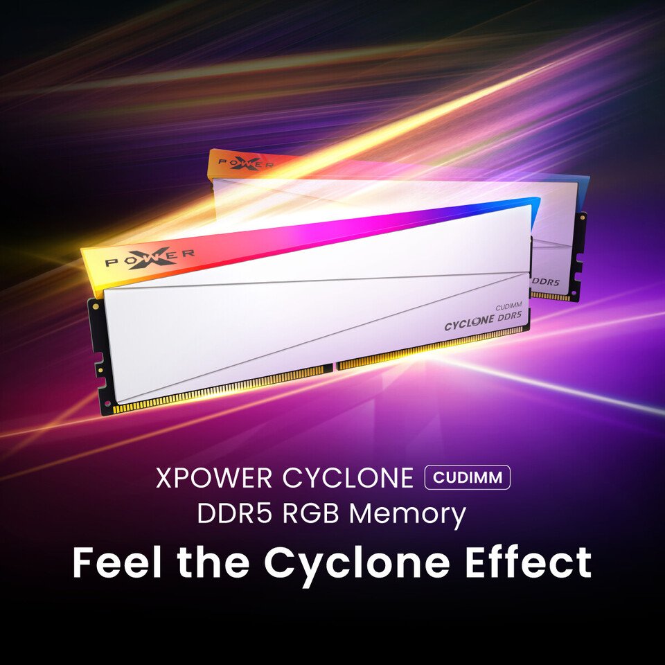Silicon Power Introduces XPOWER Cyclone DDR5 RGB CUDIMM and UDIMM ...