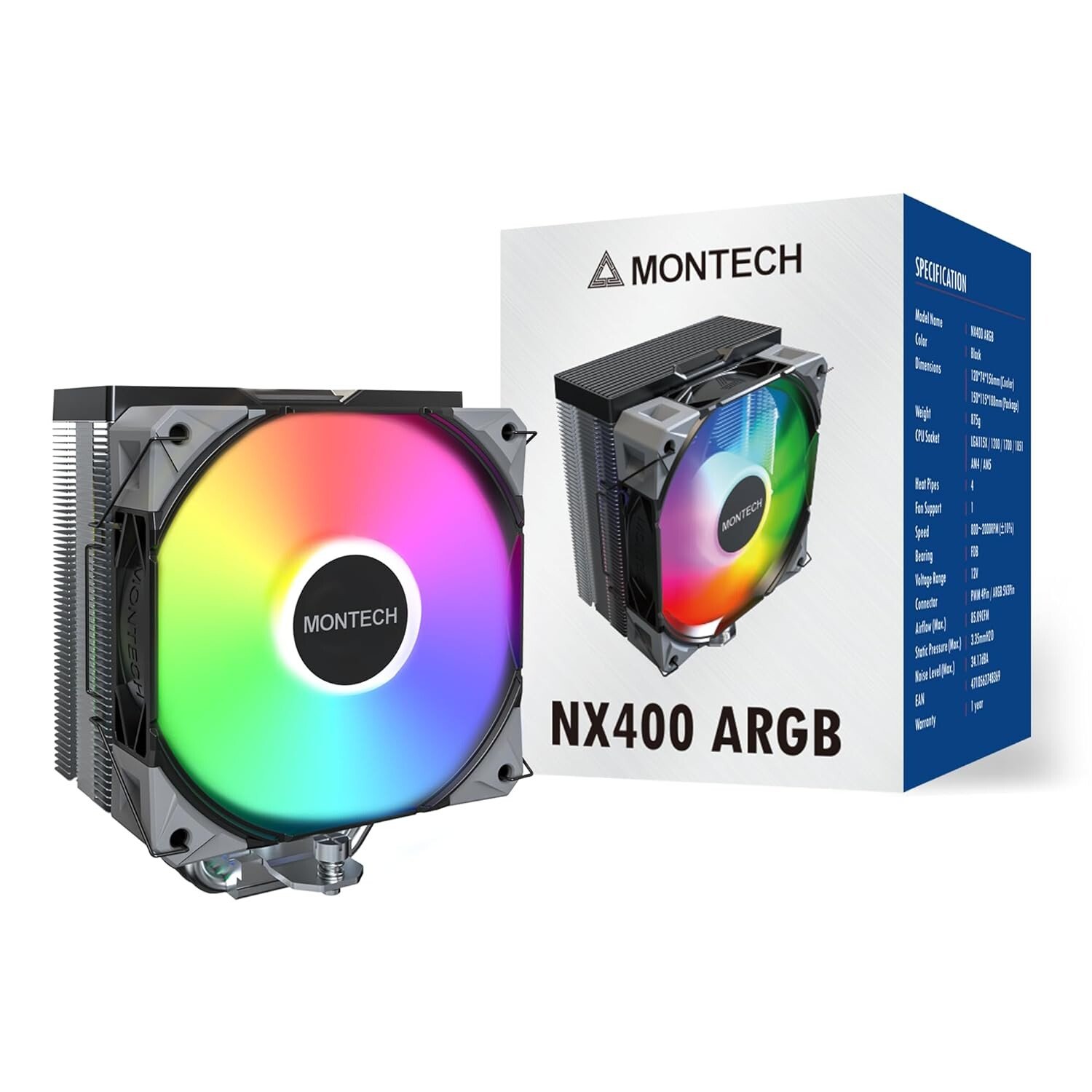 MONTECH Launches NX400 Air Cooler with Enhanced Thermal Design and E28 ...