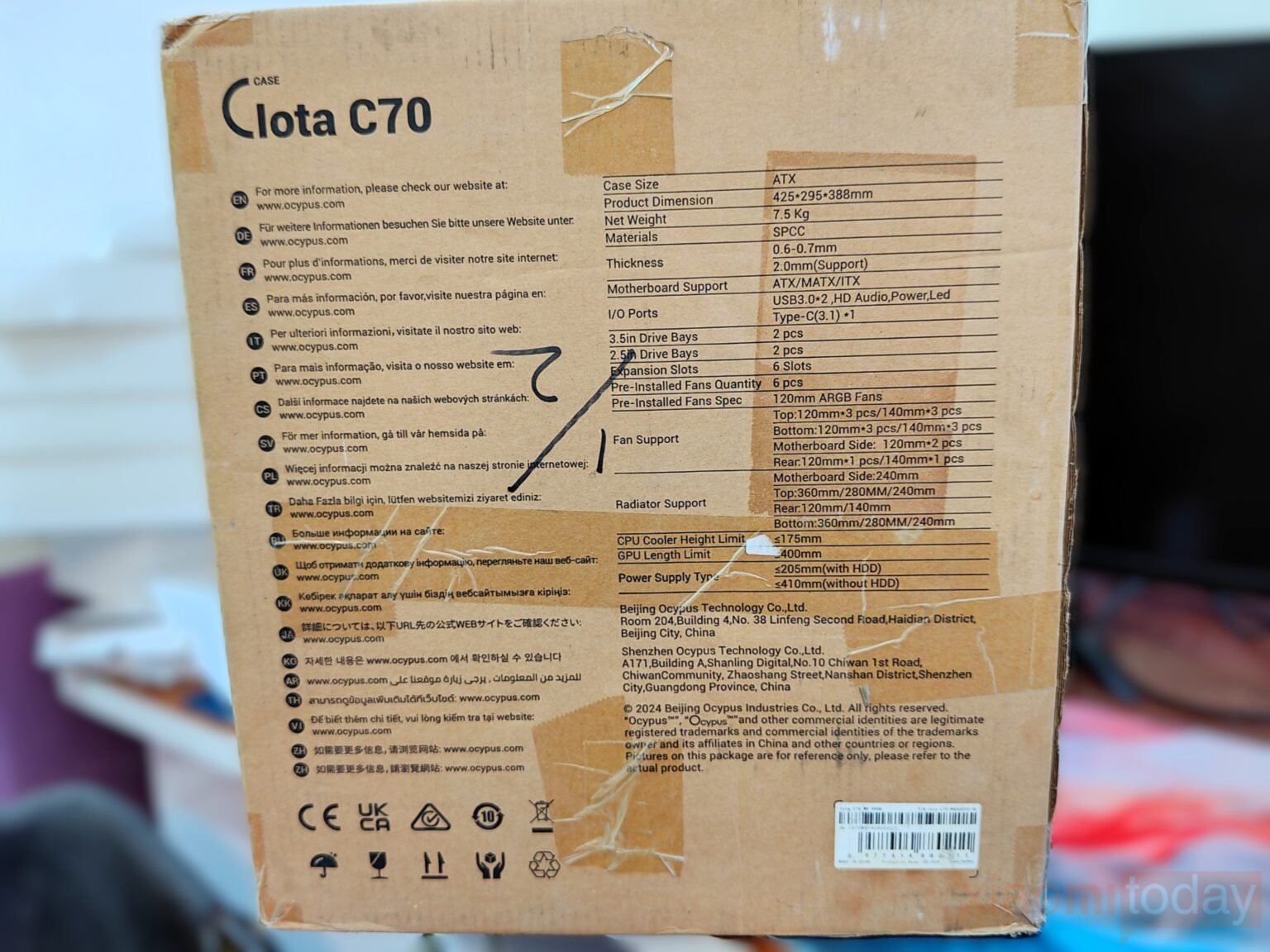 Ocypus Iota C70 WH ARGB Panoramic Case Review - XiaomiToday