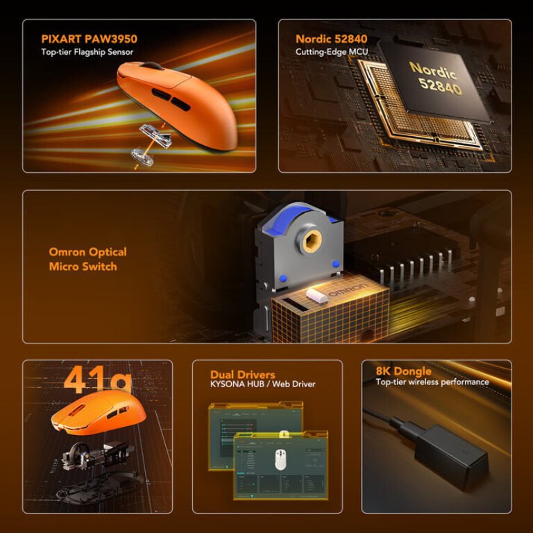 Kysona Launches Mercury Series Ultralight Wireless Gaming Mice ...