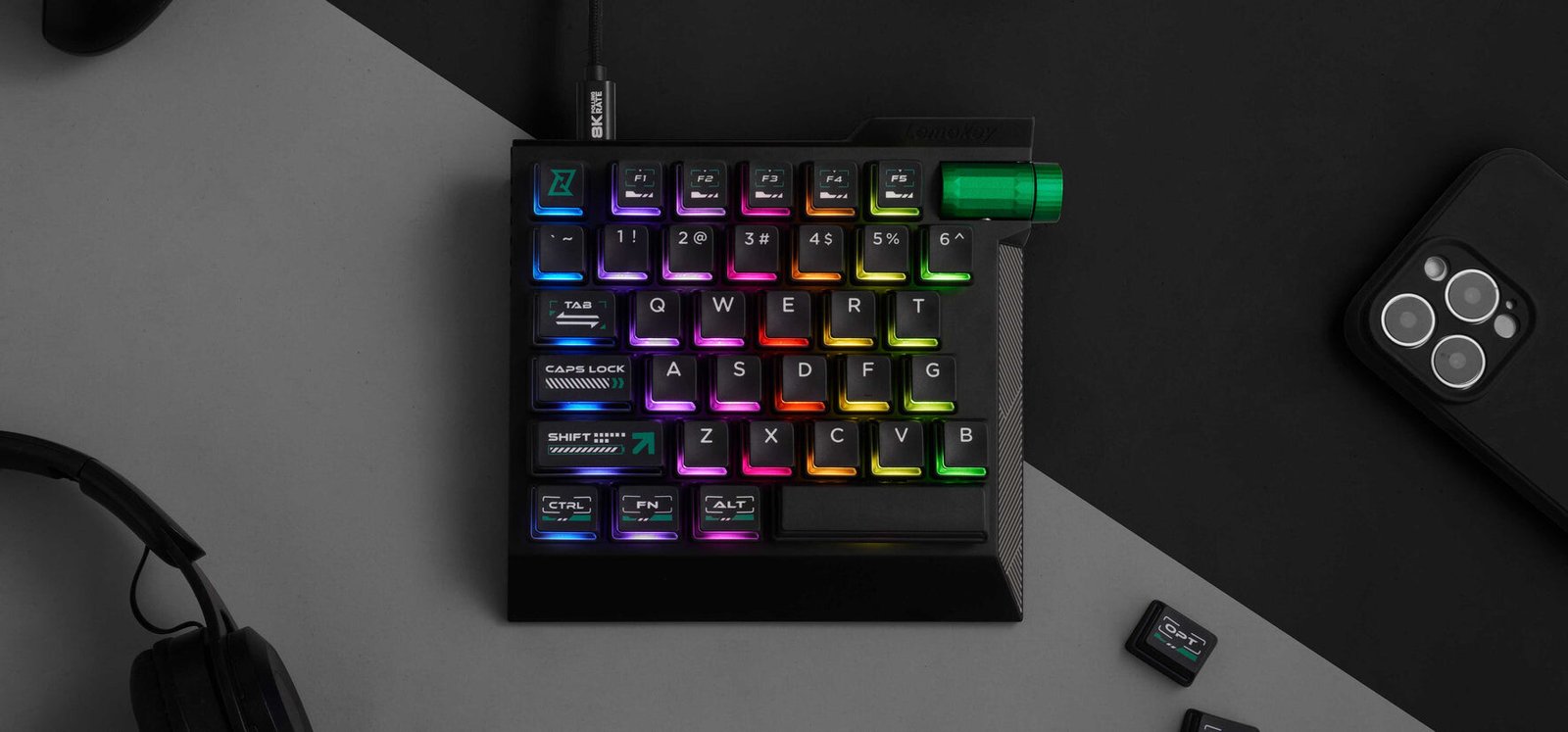 Lemokey L0 HE 8K One-Handed Gaming Keyboard Debuts with Magnetic ...