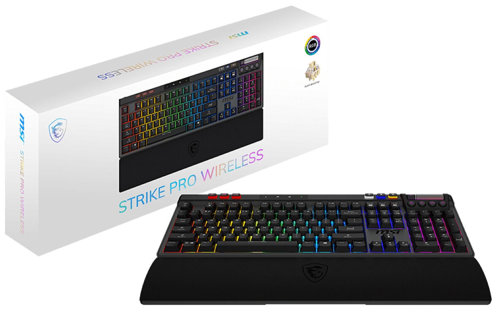 MSI STRIKE PRO WIRELESS Mechanical Gaming Keyboard Debuts with Silent ...