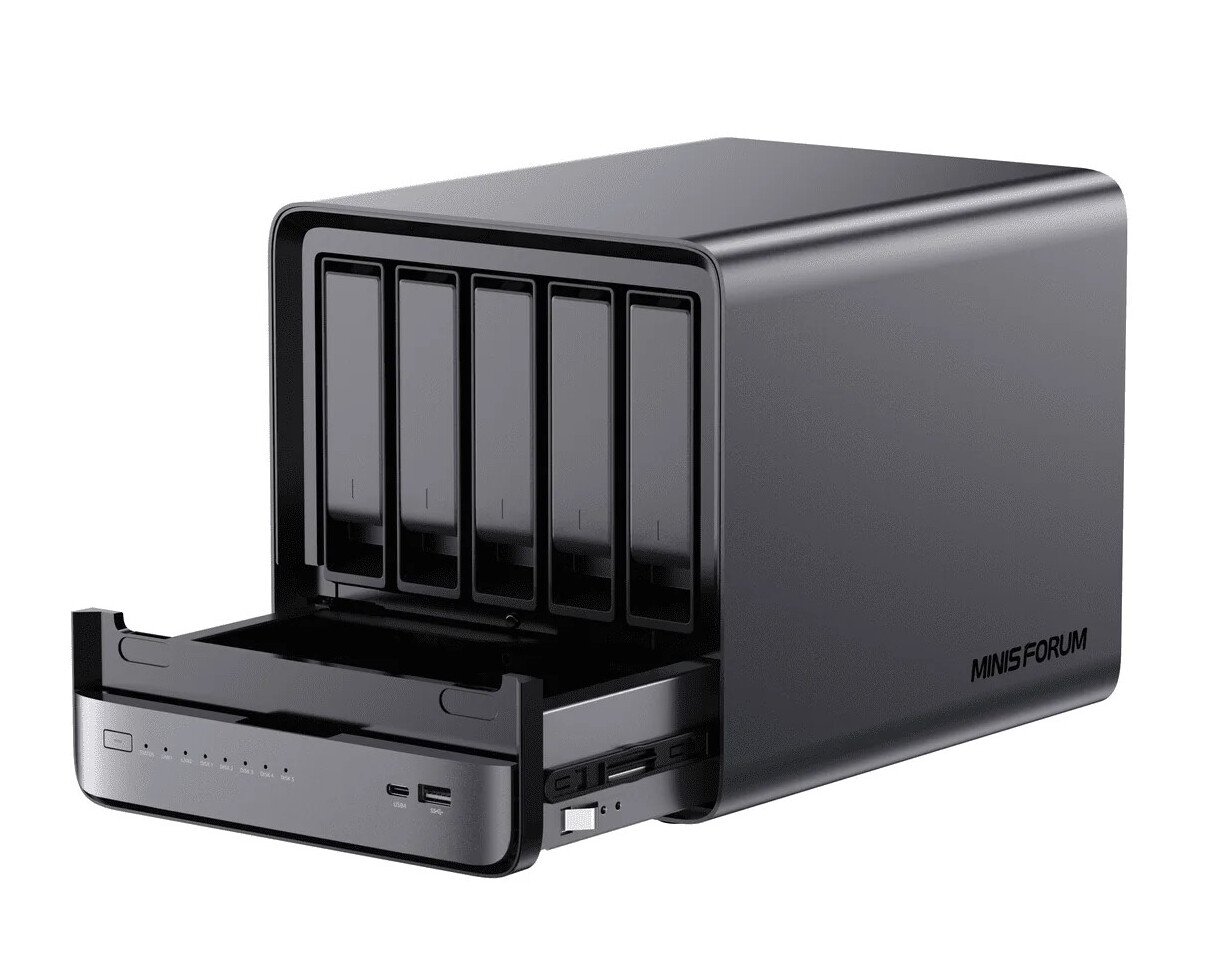 Minisforum Introduces N5 Pro AI NAS Barebone with Ryzen AI 9 HX Pro 370 ...