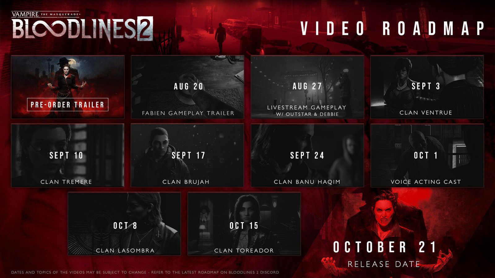 Vampire: The Masquerade – Bloodlines 2 Launches October 21, 2025 with ...