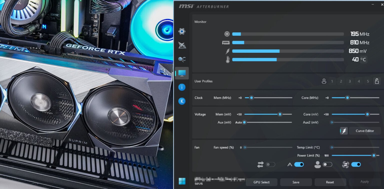 MSI Afterburner Beta Brings Triple-Channel Voltage Control for RTX 50 ...