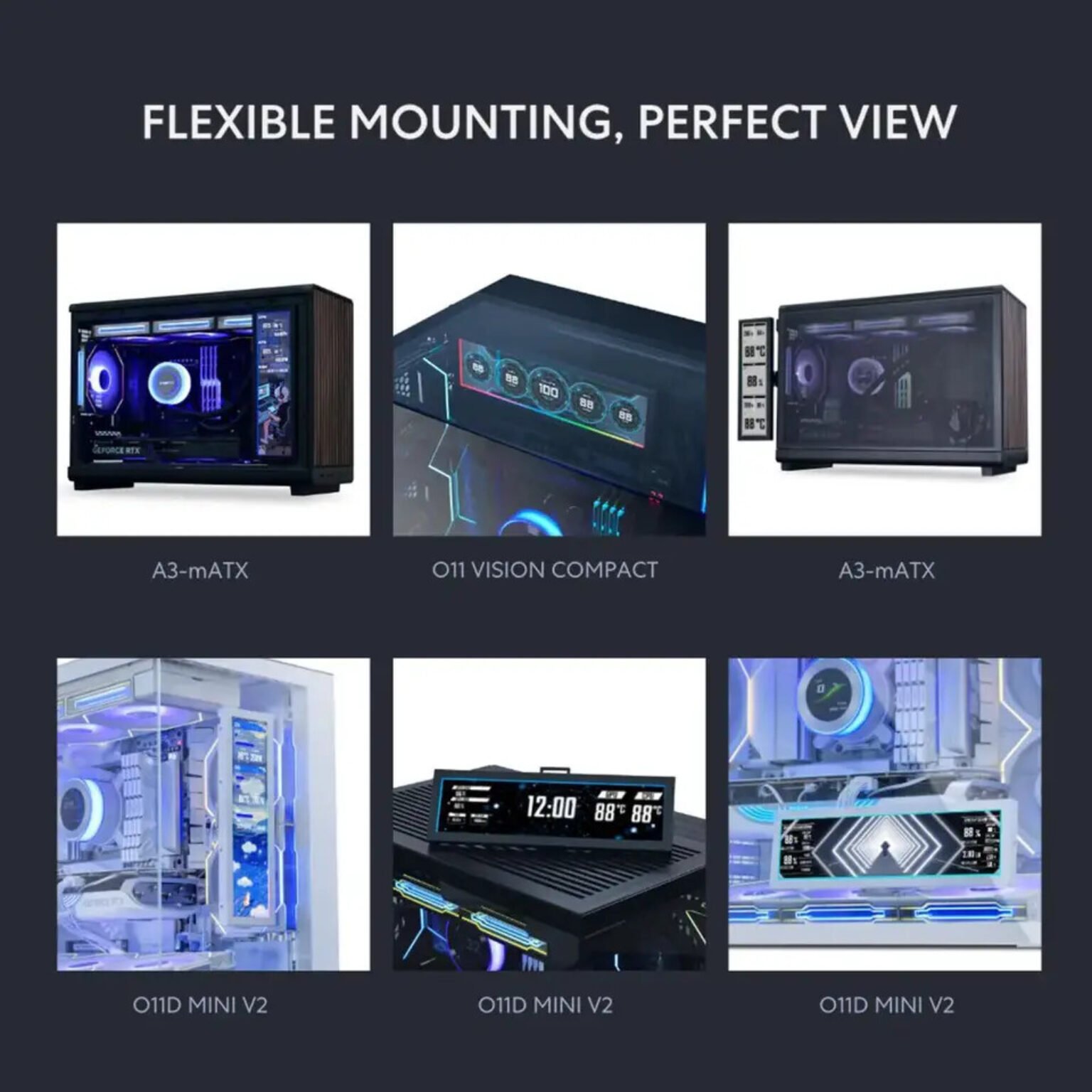 LIAN LI Announces 8.8-Inch Universal Screen for PC Monitoring and ...