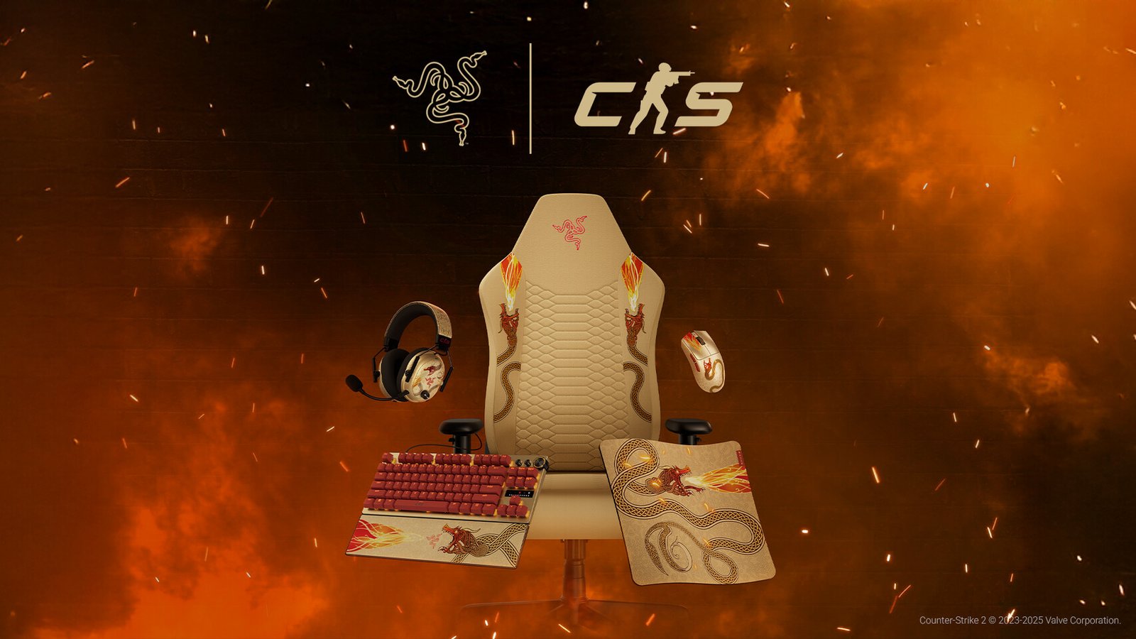 Razer and Valve Launch Counter-Strike 2 Dragon Lore Collection Inspired ...