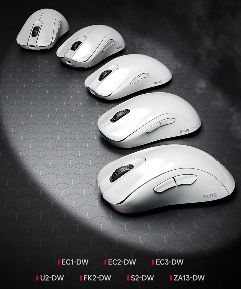 ZOWIE Expands DW Series with Seven White Mirror Wireless Gaming Mice ...
