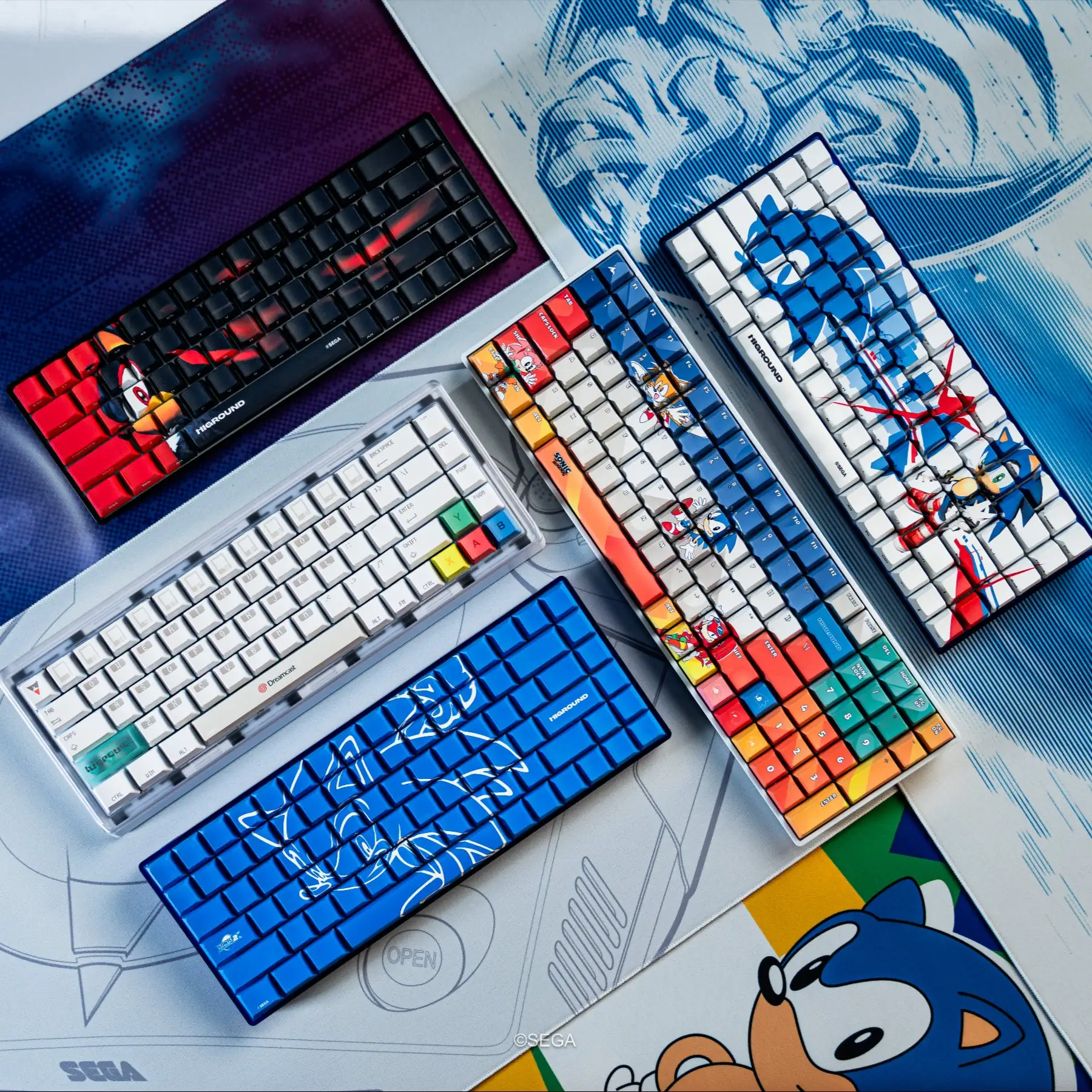Higround Partnership With SEGA For Sonic and Dreamcast-Themed Keyboards ...