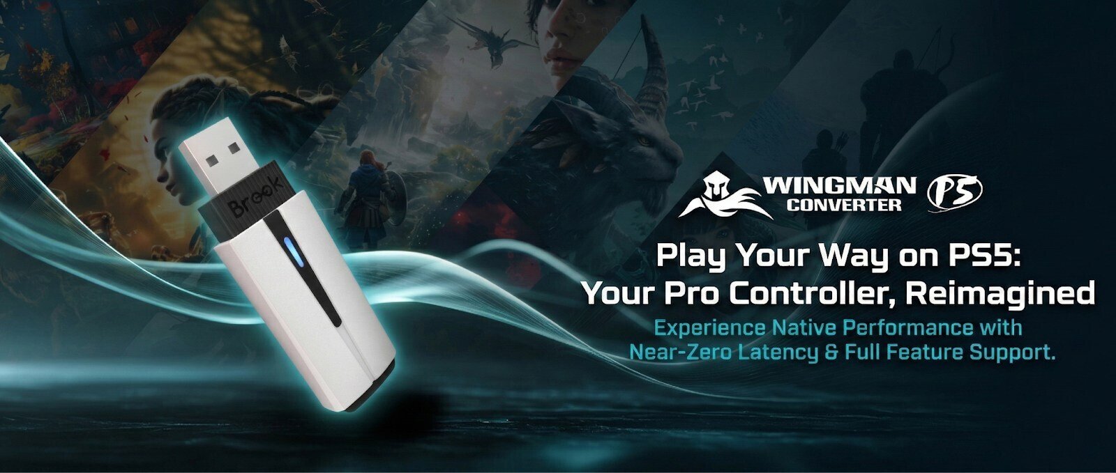 Brook Launches Wingman P5 Wireless Game Controller Adapter With Full ...