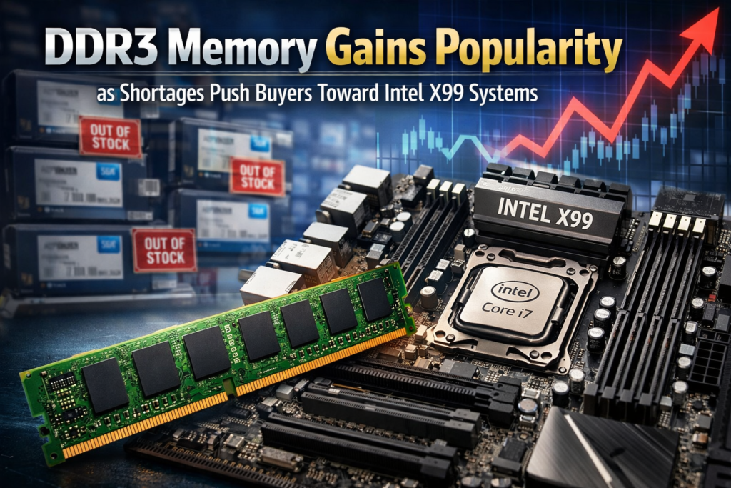 DDR3 Memory Gains Popularity as Shortages Push Buyers Toward Intel X99 ...