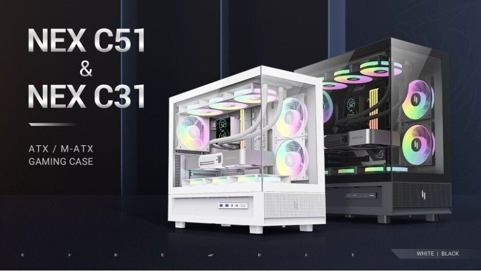 GAMEMAX Launches NEX C51 and C31 Panoramic PC Cases at Affordable ...