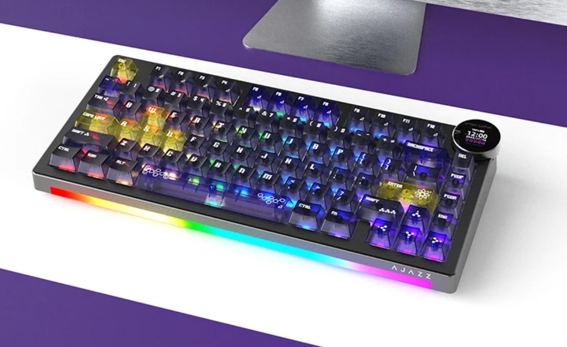 AJAZZ AK820 V2 Series Launched With Smart Screen, 75% Layout and 10 ...